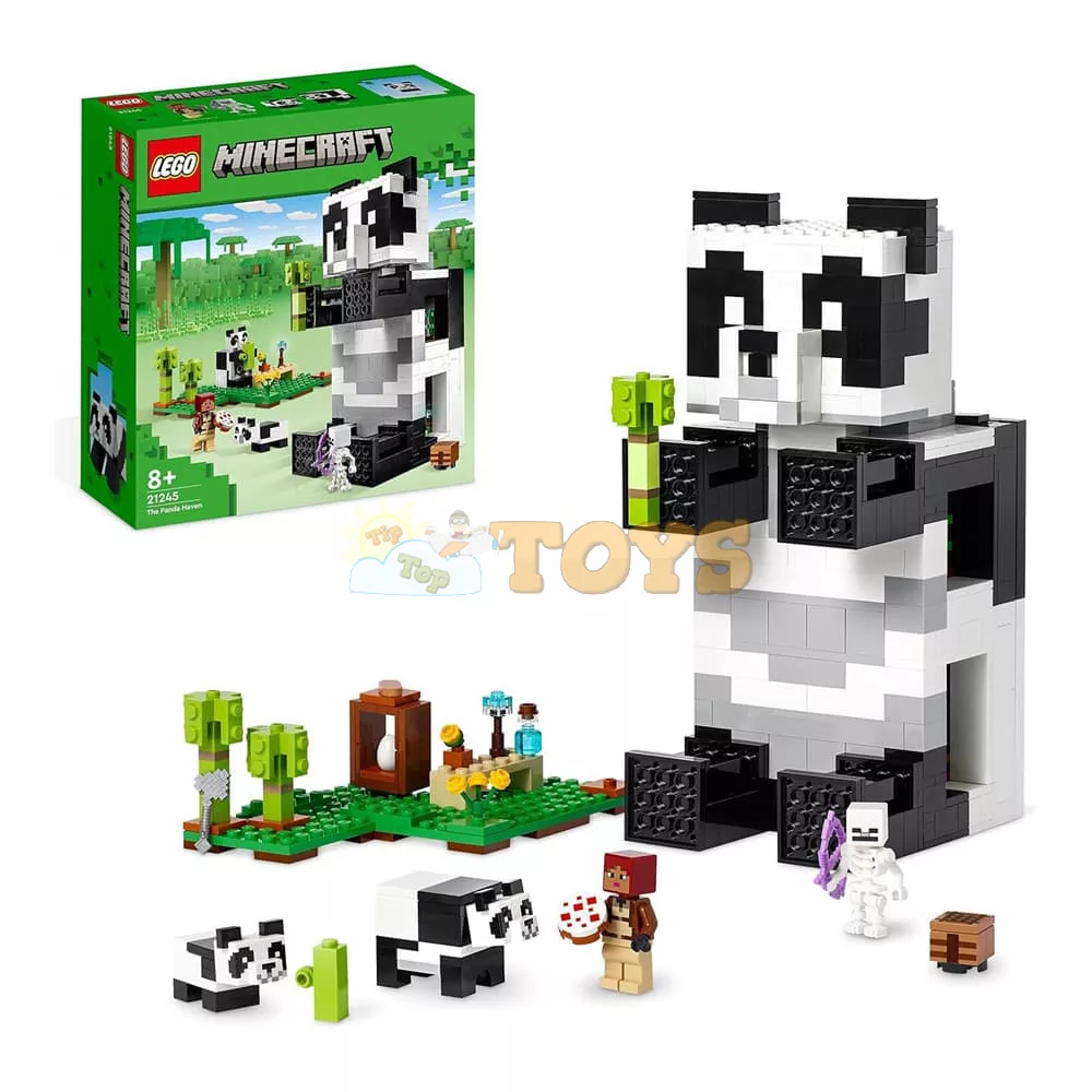 LEGO® Minecraft Panda Bear Shelter 21245 - 553 pieces LEGO Minecraft ...